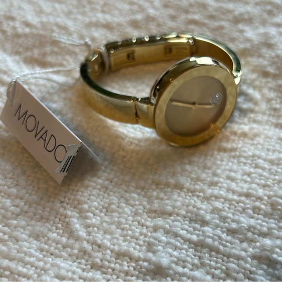 Movado | Accessories | Nwt Ladies Movado Bold Crystal Accent Goldtone ...